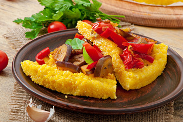 Polenta with Sun Dried Tomatoes - Cooks and EatsCooks and Eats